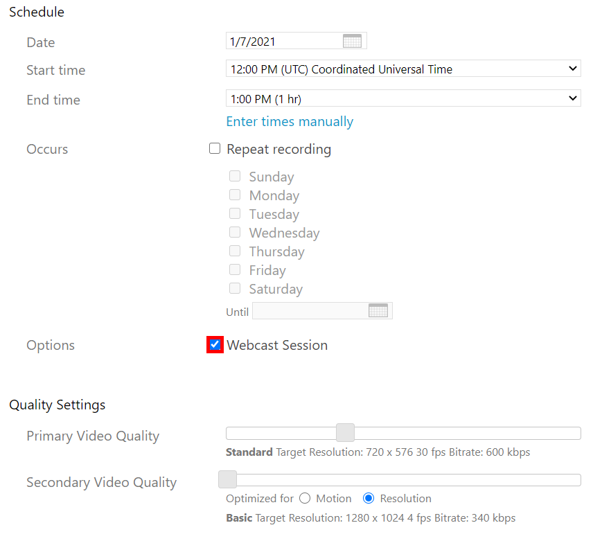 How to Prepare and Schedule a Webcast for Remote Recorders